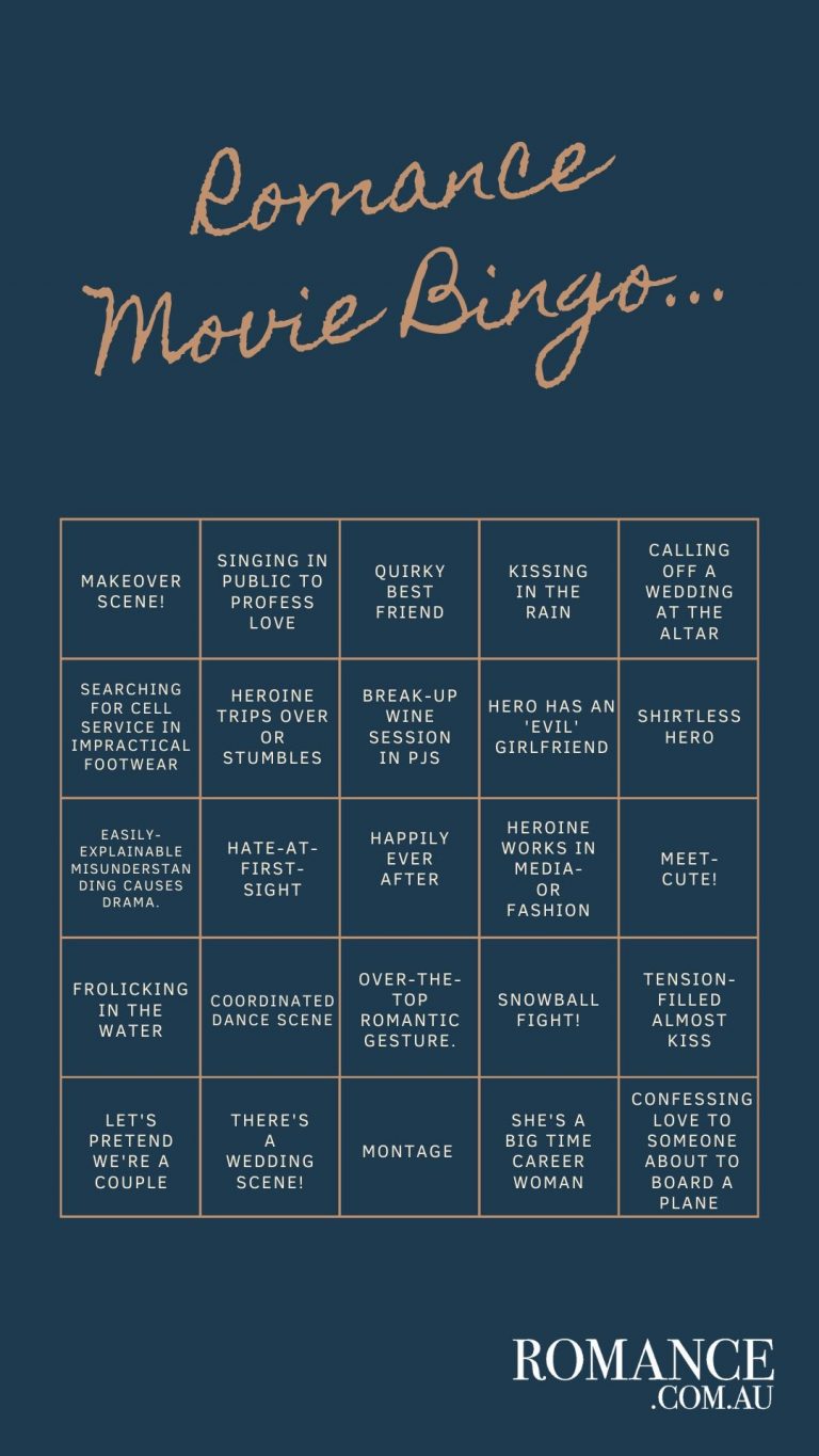 Let's Play Rom-Com Movie Bingo! - Romance.com.au